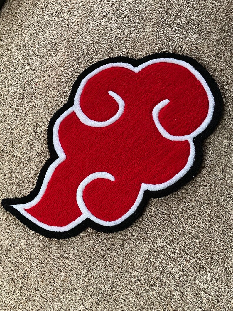 Anime Red Cloud Rug - Etsy