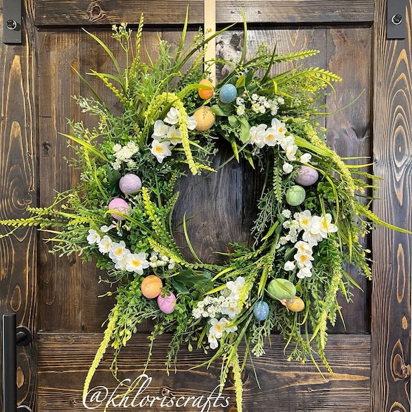 Spring Easter Wreath - Etsy