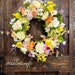 Hydrangea Farmhouse Swag, Hydrangea Swag, Front Door Teardrop Bouquet ...