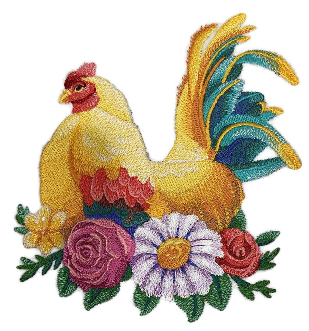 Nature Weaved in Threads, Amazing Rooster [blooming Wild Chicken ...