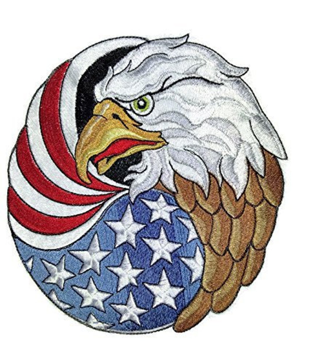 American Eagle Embroidered Iron On/sew Patch 6.2 X 6.47 - Etsy