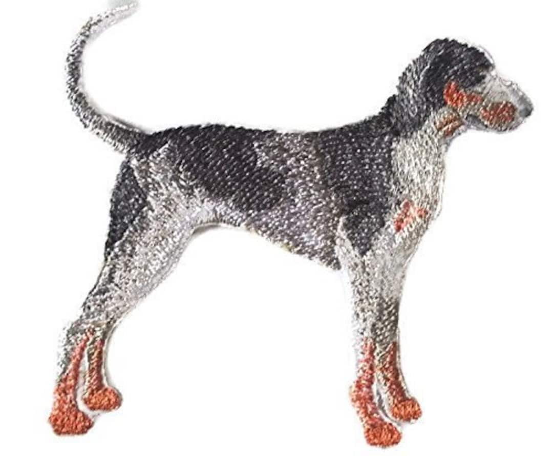 Custom Portraits [bluetick Coonhound] Embroidery Ironon/sew Patch [4.5 ...