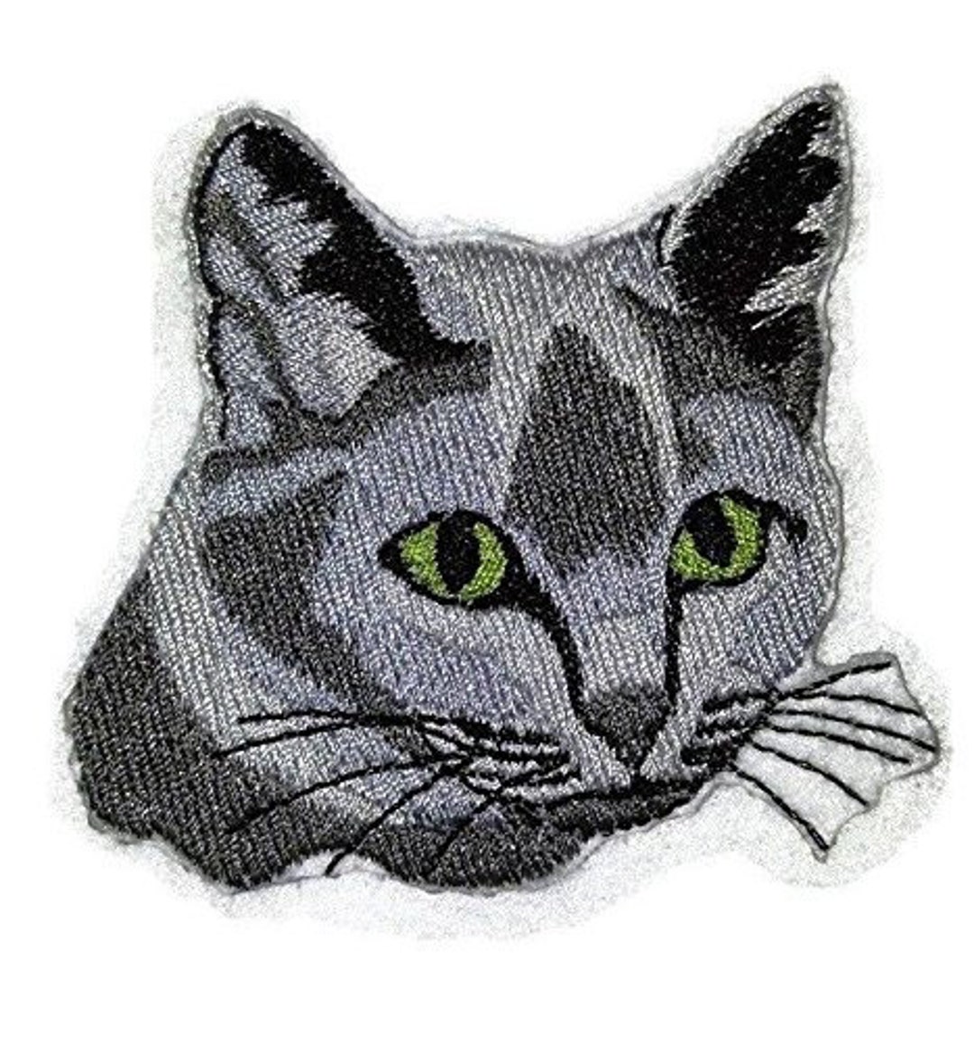 Custom Cat Portraits[russian Cat Face ] Embroidered Iron On/sew Patch ...