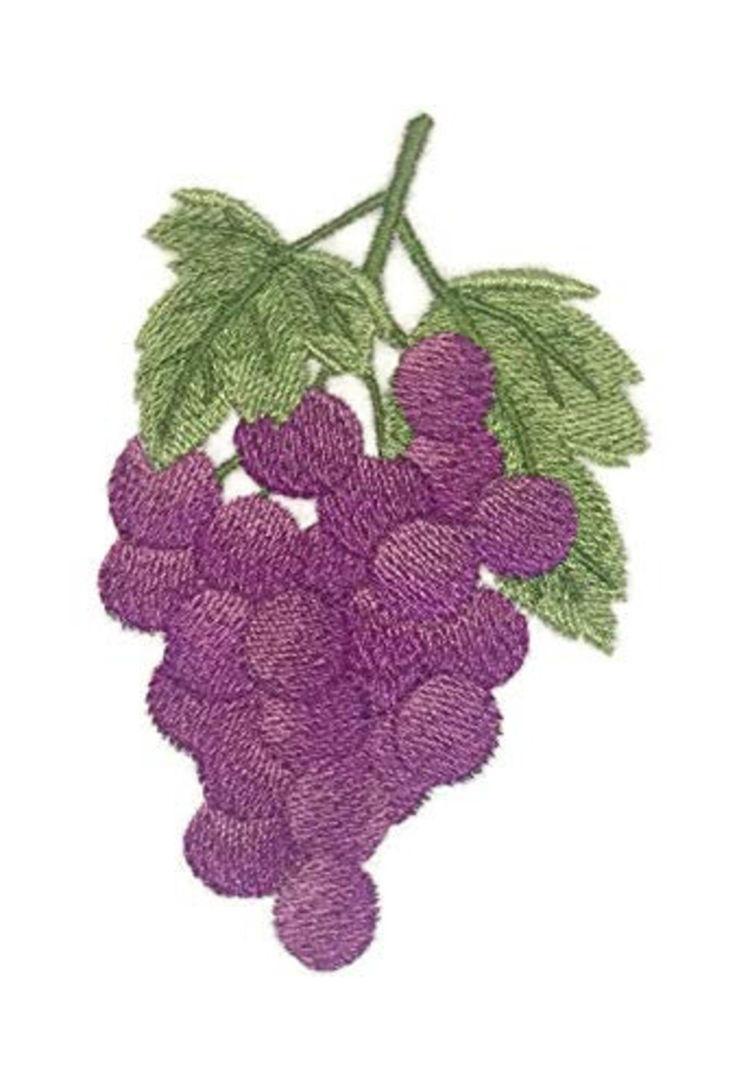 Nature Weaved in Threads, Fruits[grapes ] [] Embroidered Iron On/sew ...