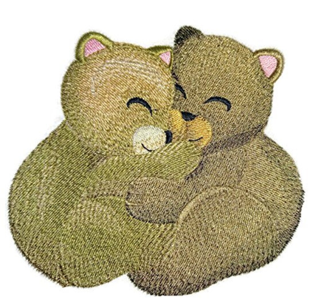 Baby Autumn Cozy Cuddlers - Bears Embroidered Iron On/sew Patch 5.58" X ...