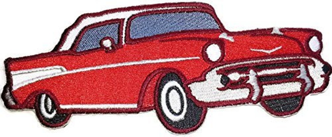 Classic 1957 Chevy Bel Air Embroidered Iron On/sew Patch [6.85" X3.85 ...