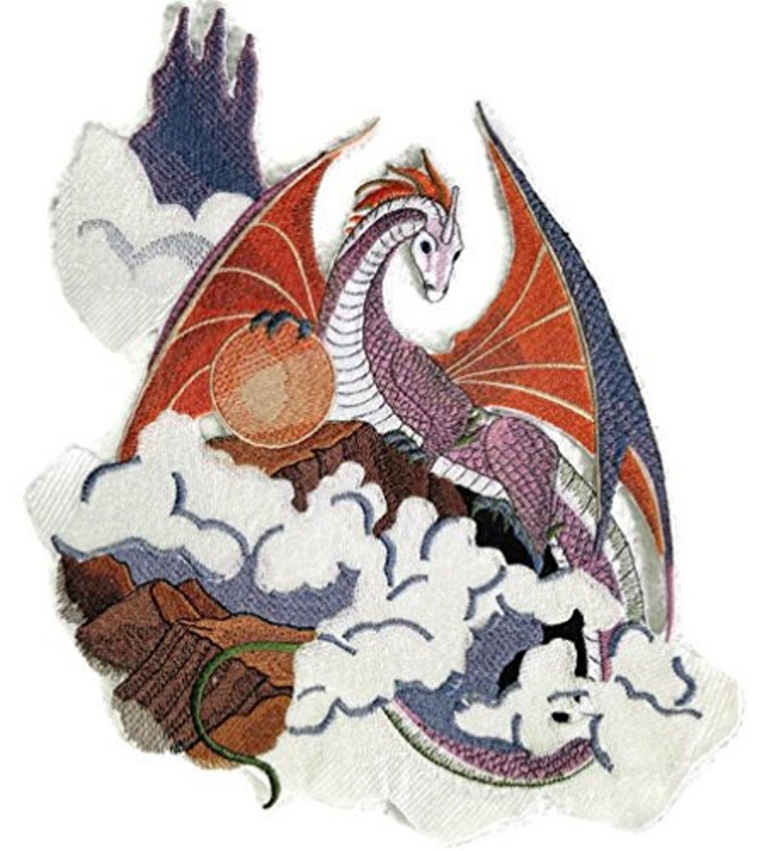 Custom Cloud Dragon Embroidery Iron On/sew Patch [9.7" X 11"] - Etsy