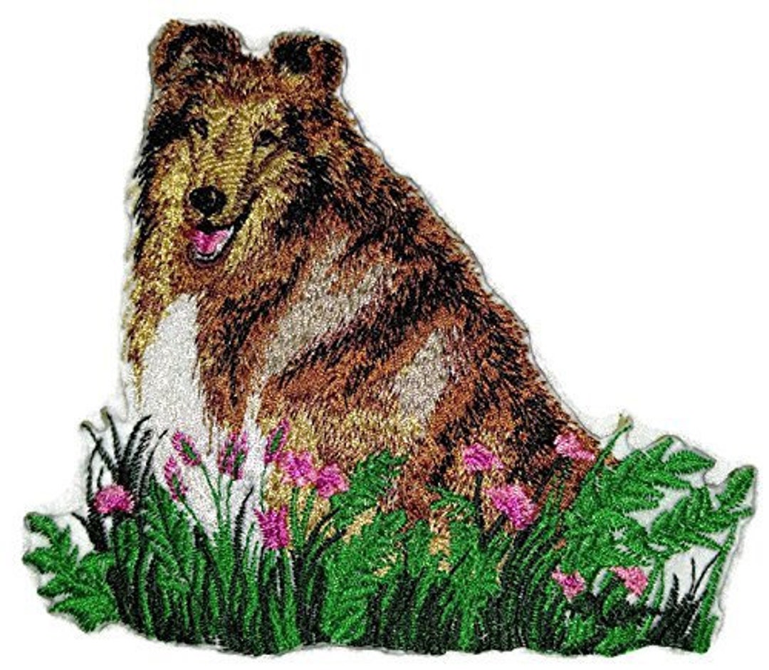 Custom Dog Portraits[border Collie] Embroidered Iron On/sew Patch [5" X ...