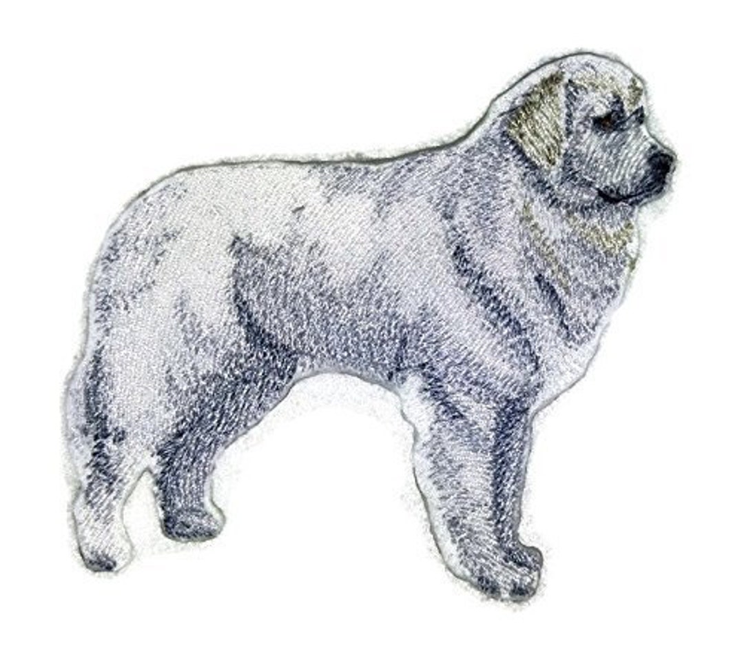 Custom Dog Portraits [great Pyrenees] Embroidery Iron On/sew Patch [4.5 ...