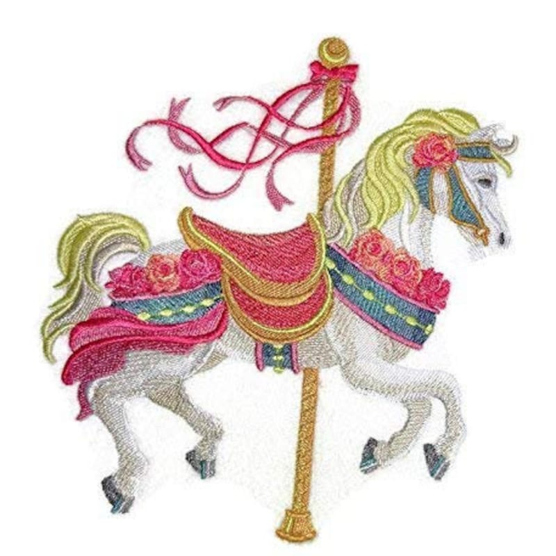 Carousel Horse Embroidery - Etsy