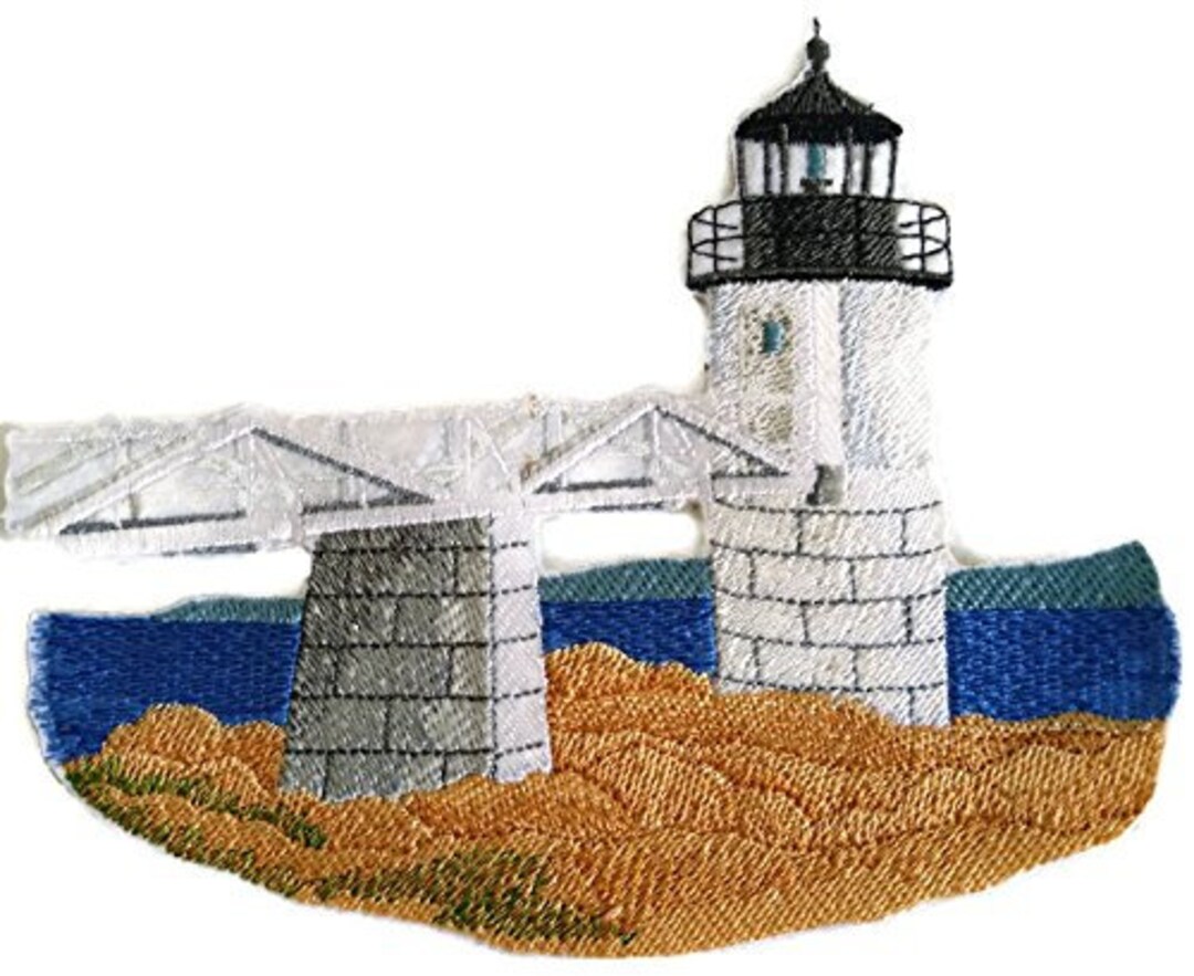 Lighthouse[marshall Point Lighthouse] Embroidered Iron On/sew Patch [7. ...