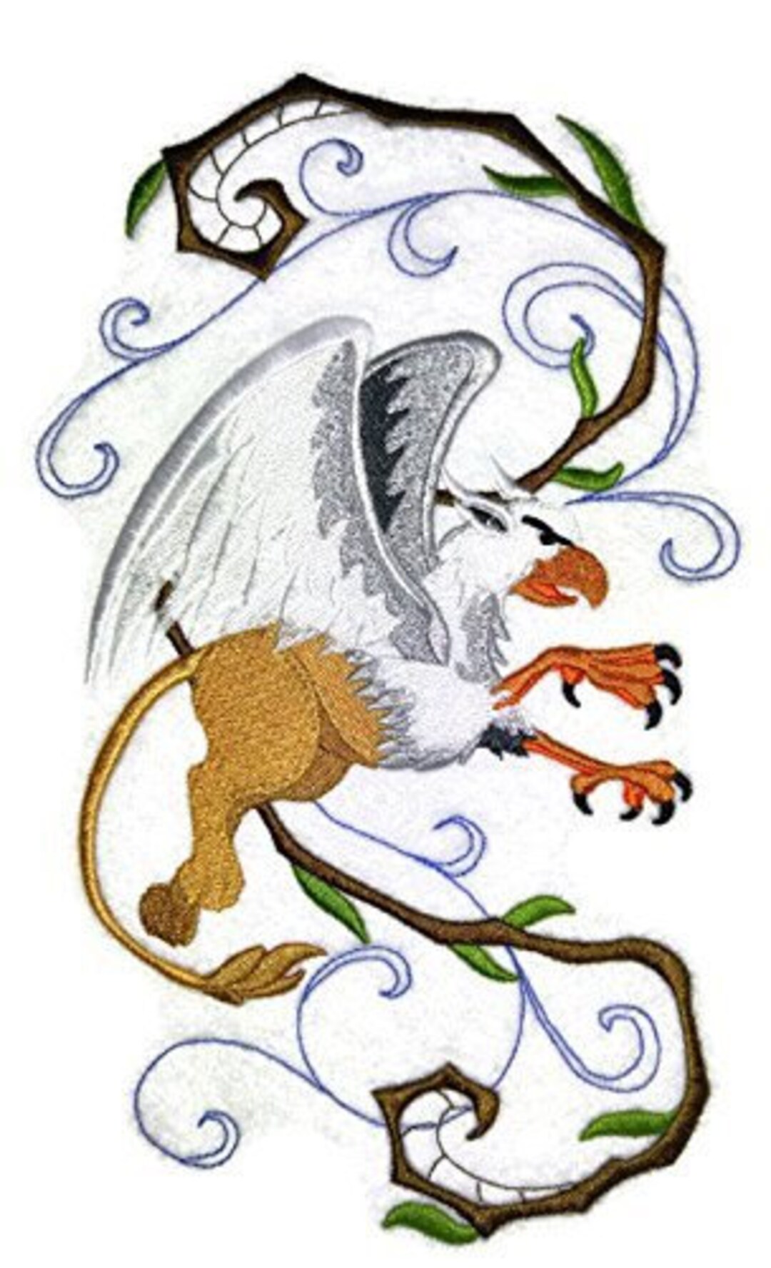 Custom Griffin in Fantasy Flight Embroidery Iron On/sew Patch [9.41" X ...