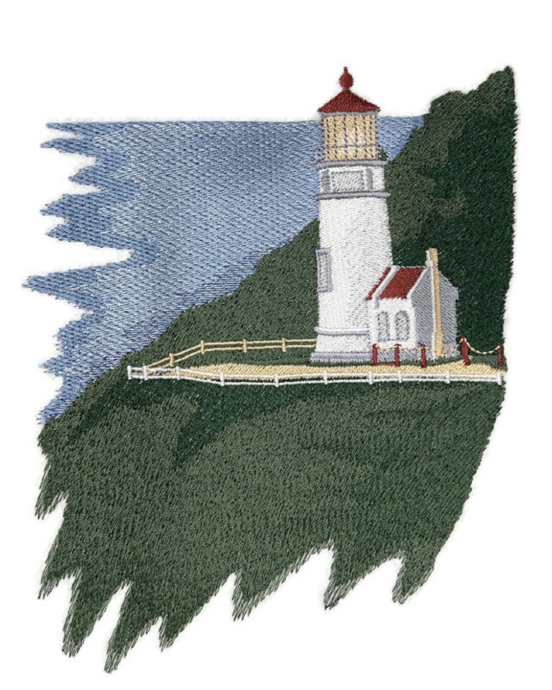 Heceta Head Lighthouse Embroidered Patch (oregon) – Iron On/sew on USA ...