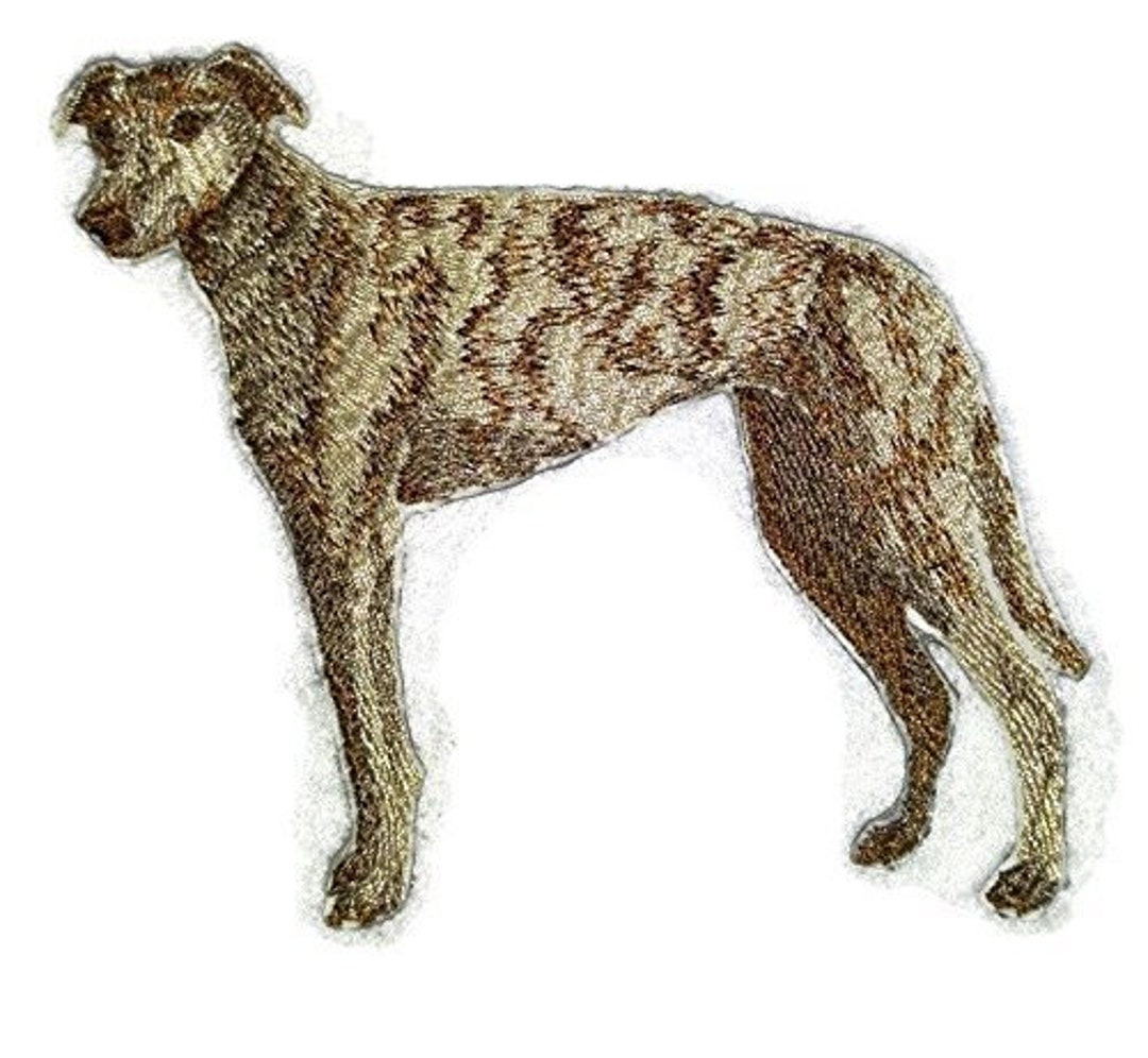 Custom Dog Portraits [greyhound] Embroidery Iron On/sew Patch [5.4" X 4 ...