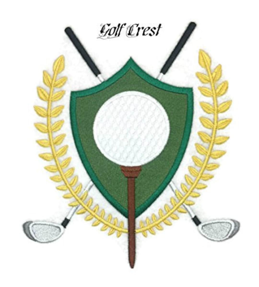 Golf Crest Embroidered Iron On/sew Patch [6.61" X 7.79"] - Etsy