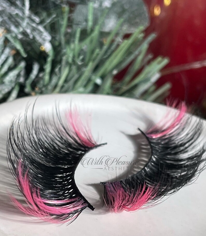 Custom Colored Eyelash Strips - Etsy