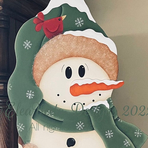 Country Snowman and Friends Holiday House Warmer Porch - Etsy