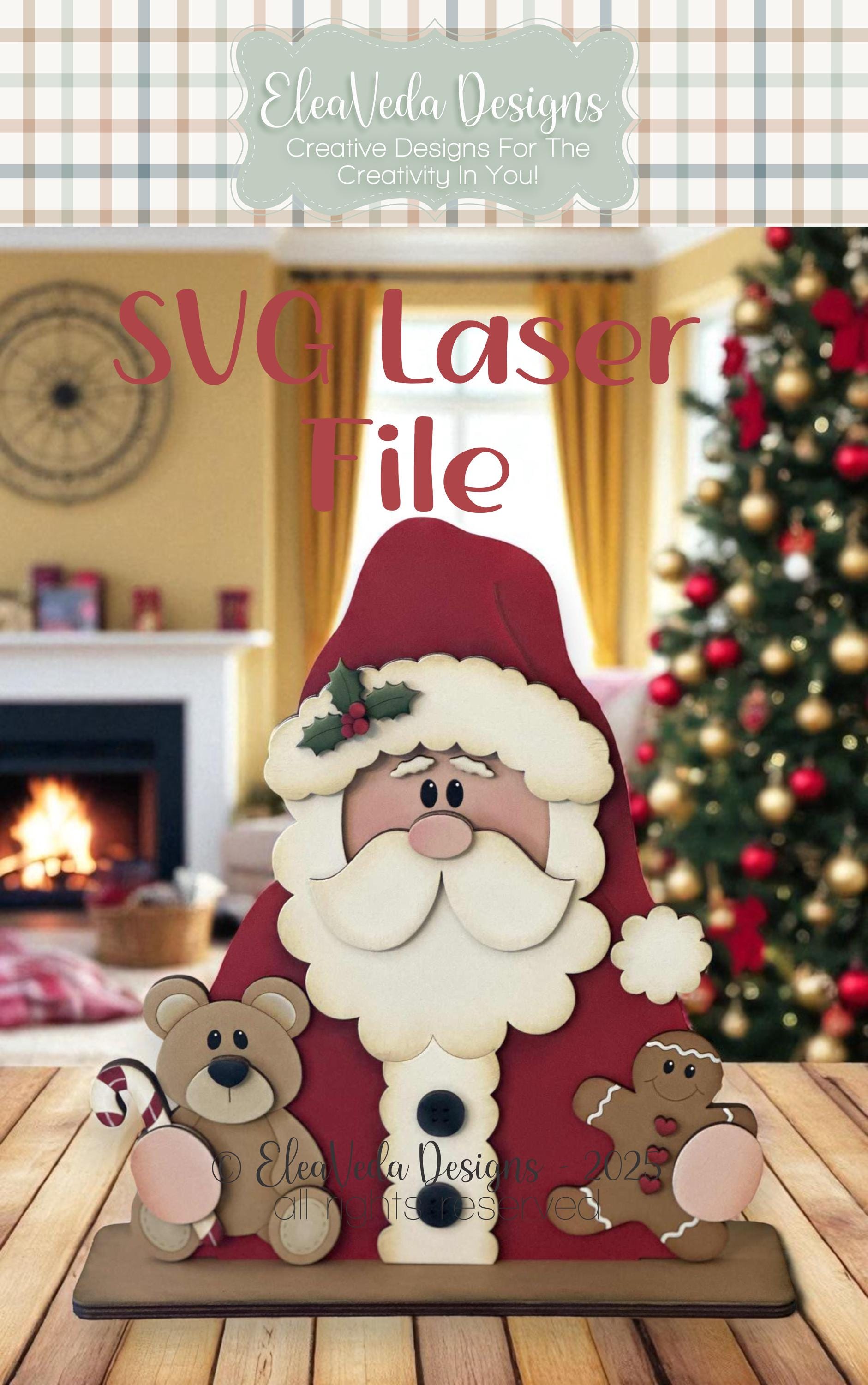 Santa Claus Shelf Sitter SVG File | Santa Claus SVG | Shelf Sitter SVG ...