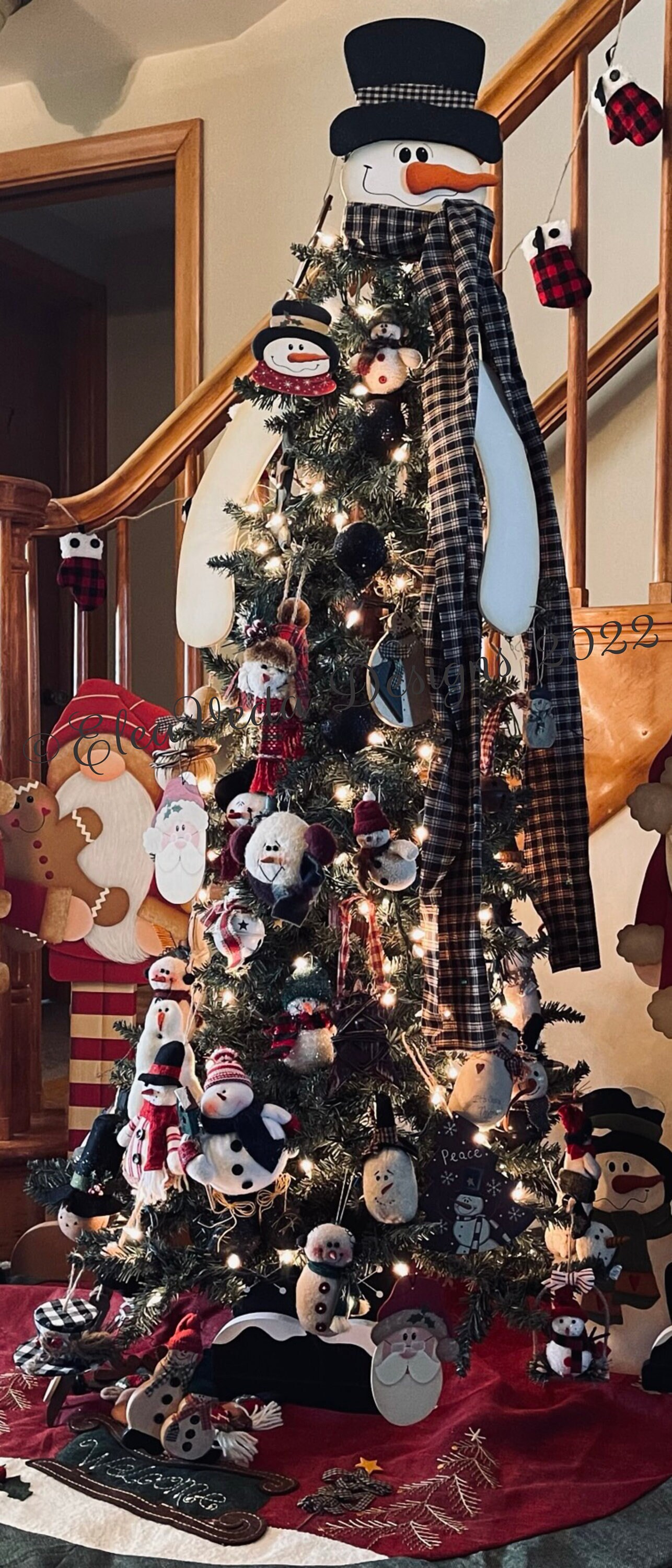 Snowman Holiday Hugger Tree Topper Christmas Tree Topper Decoration ...