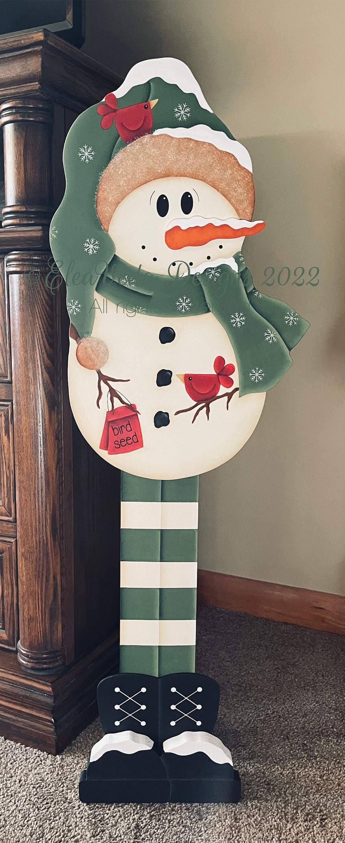 Country Snowman and Friends Holiday House Warmer Porch - Etsy