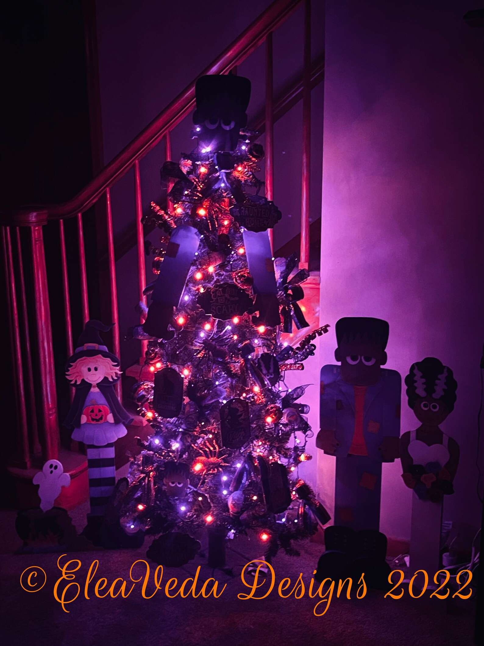 Frankenstein Holiday Hugger Tree Topper Halloween Tree - Etsy