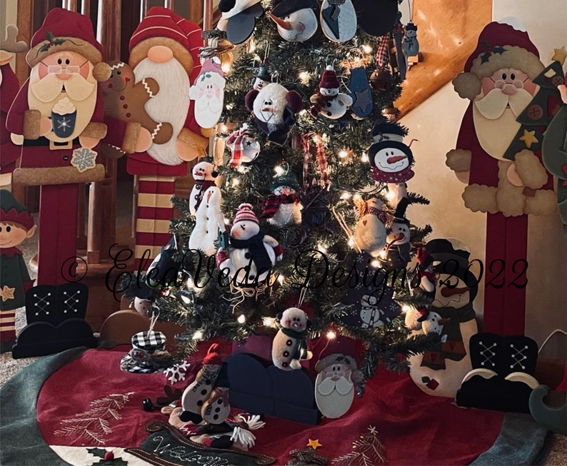 Santa Holiday Hugger Tree Topper Christmas Tree Topper - Etsy