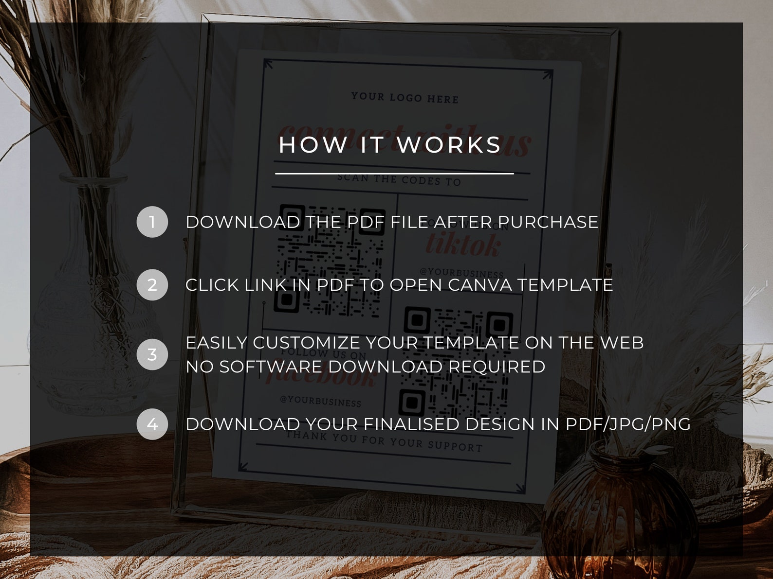 WIFI QR Code Sign Template, Scan for WIFI, Scan to Connect Sign, Wifi ...