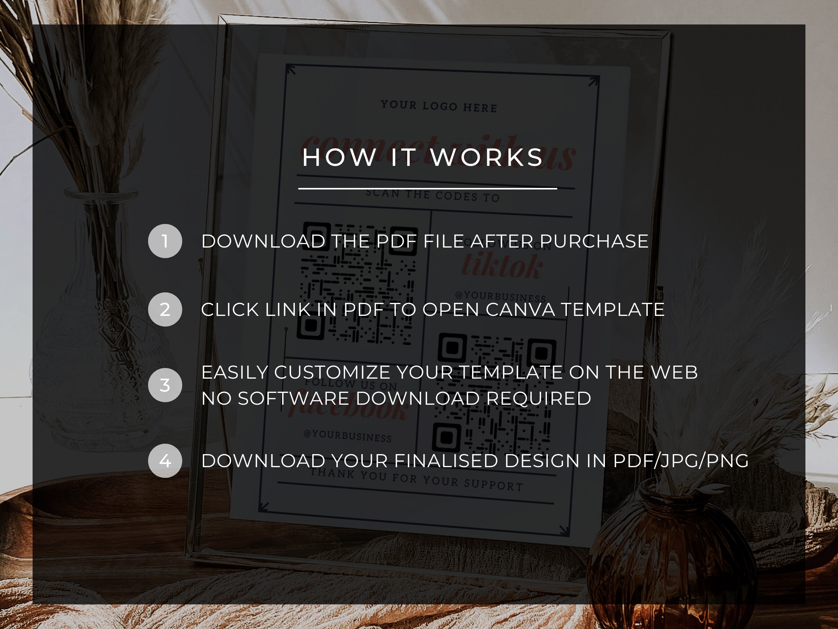 WIFI QR Code Sign Template, Scan for WIFI, Scan to Connect Sign, Wifi ...