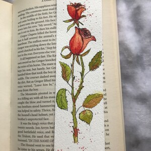 Bookmarks, Watercolour Bookmark, Floral Art, Book Lover, Teacher Gift ...