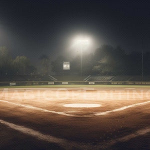 4 Sports Digital Background With Dust Overlay, Baseball Field, Baseball ...