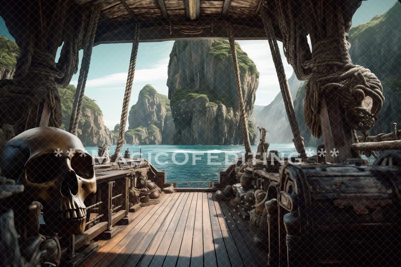 48 Pirate Backdrops, Pirate Background, Stock Image, Digital Download ...