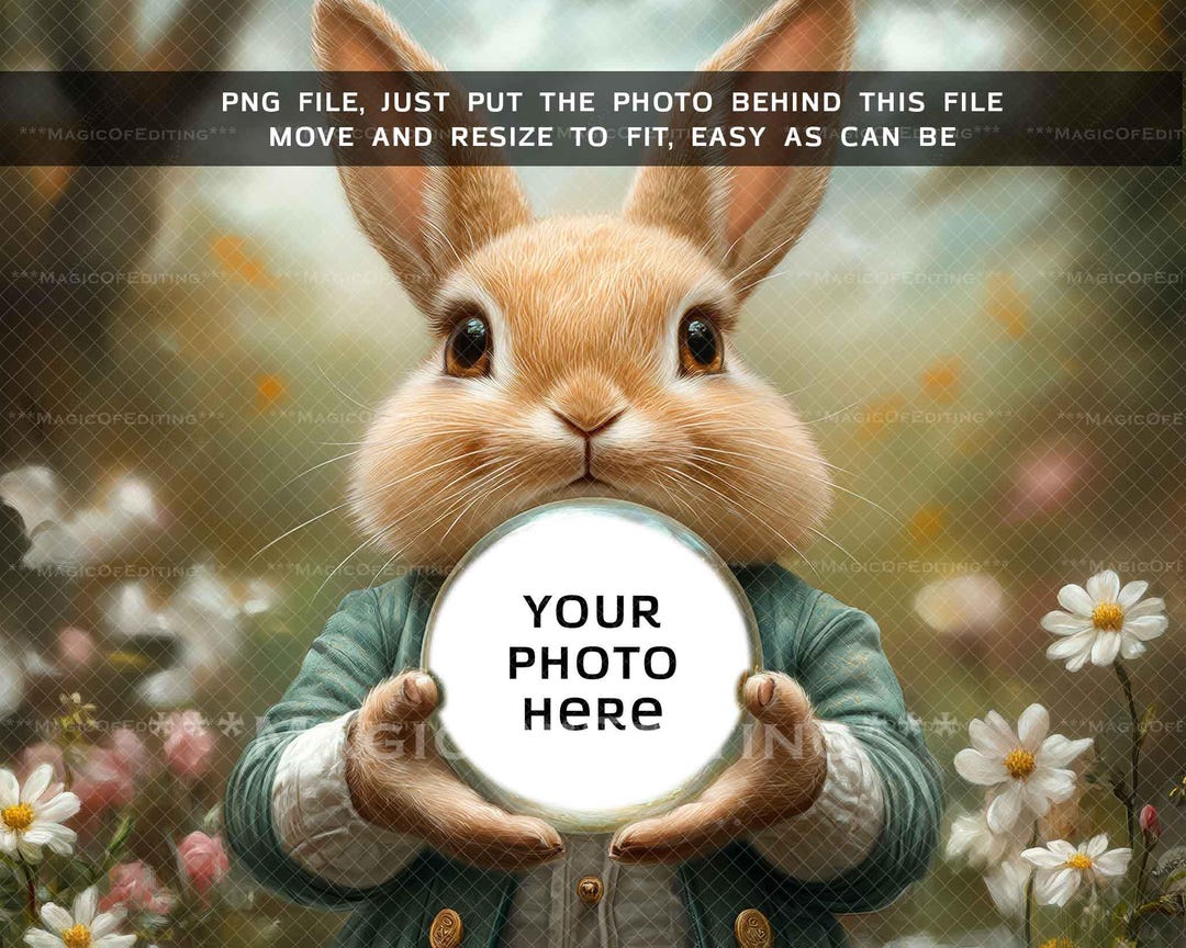 EASTER Bunny, Clear Orb, Rabbit, Photography Backdrop, Photoshop ...