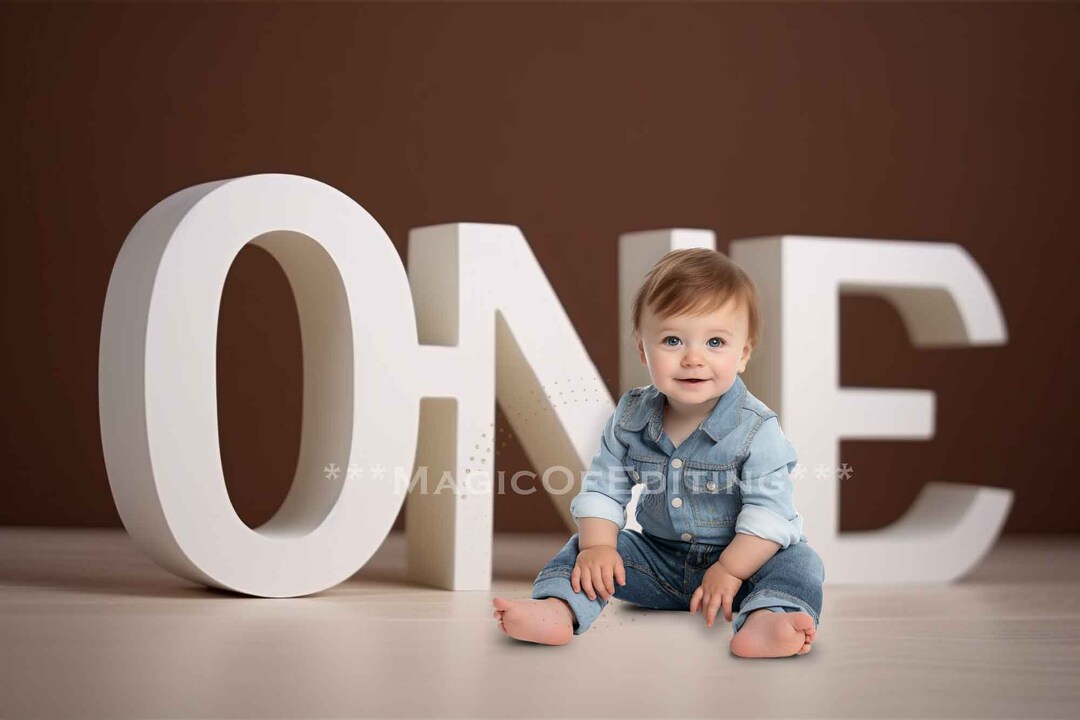 1st Birthday Background, Digital Background, Cakesmash, ONE Letters ...