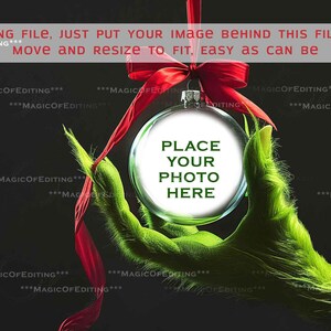 Grinch Inspired Digital Backdrop, Christmas Stock, Christmas Background ...