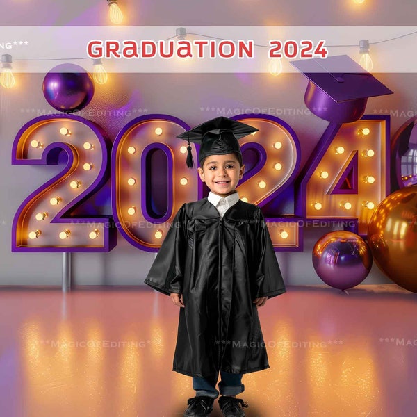 Kids Graduation Digital Backdrop - Etsy