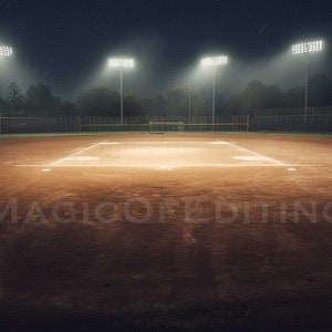 4 Sports Digital Background With Dust Overlay, Baseball Field, Baseball ...
