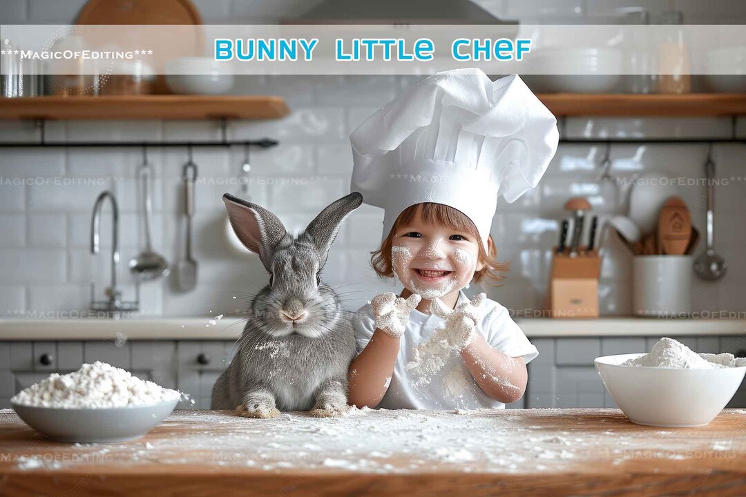 Easter Bunny Chef, Easter Digital Background, Composite, Artists ...