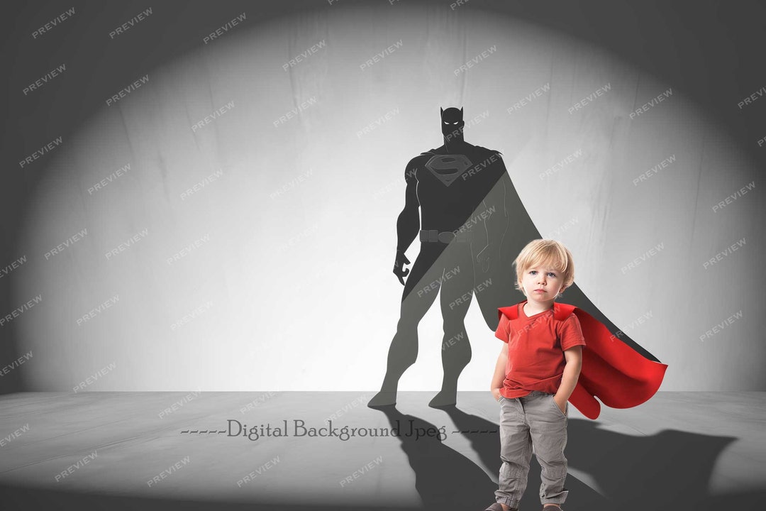 Digital Background, Superhero Background, Children Background, Backdrop ...