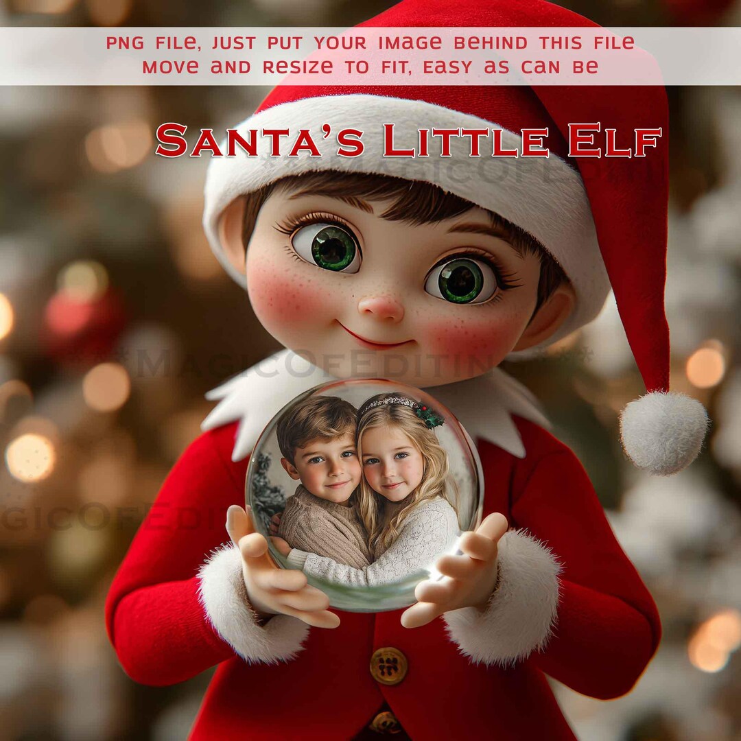 Santa's Little Elf Digital Backdrop, Christmas Stock, Christmas ...