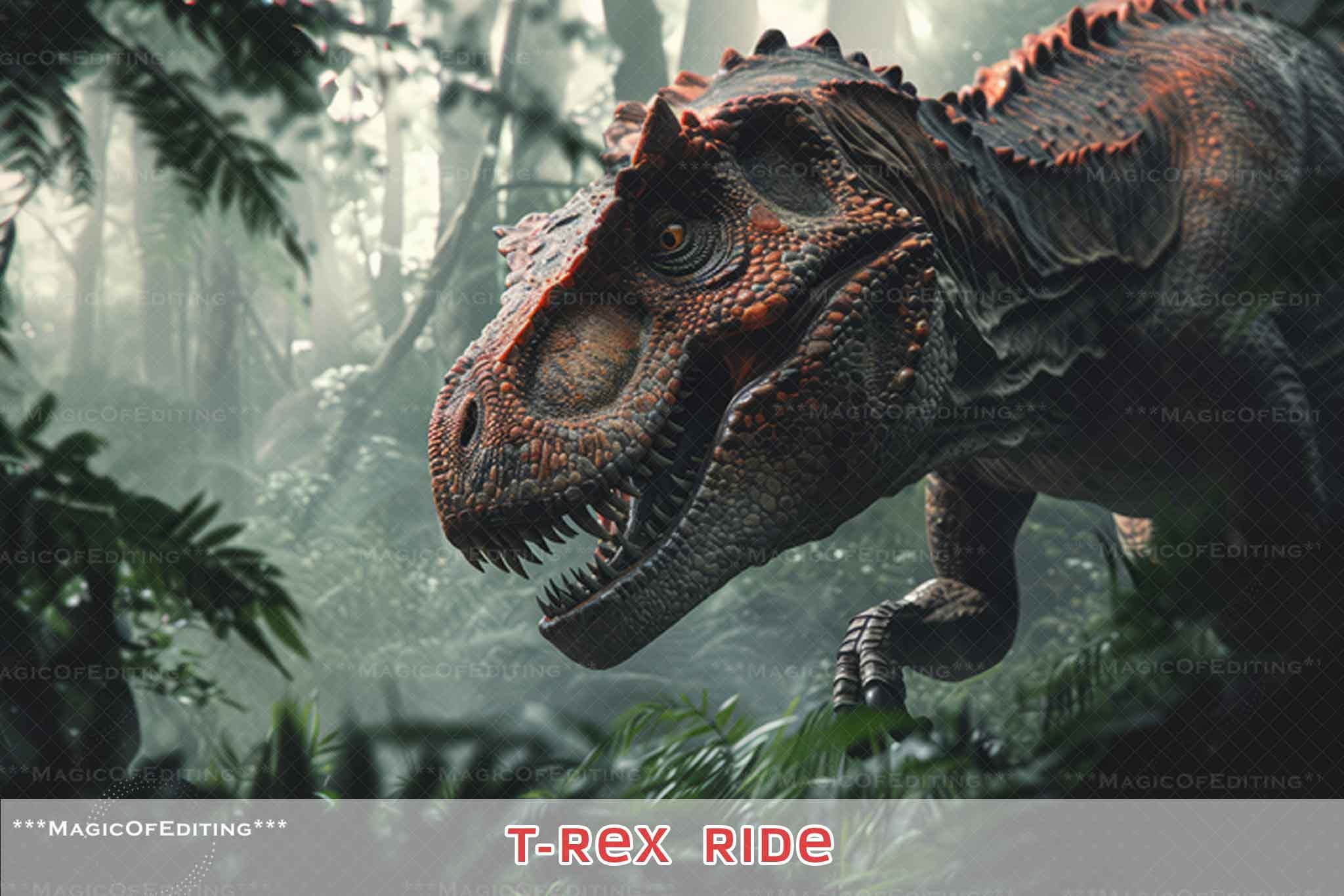 T-rex, Jurassic, Dinosaur Backdrop, Digital Background, Gamer, Birthday ...