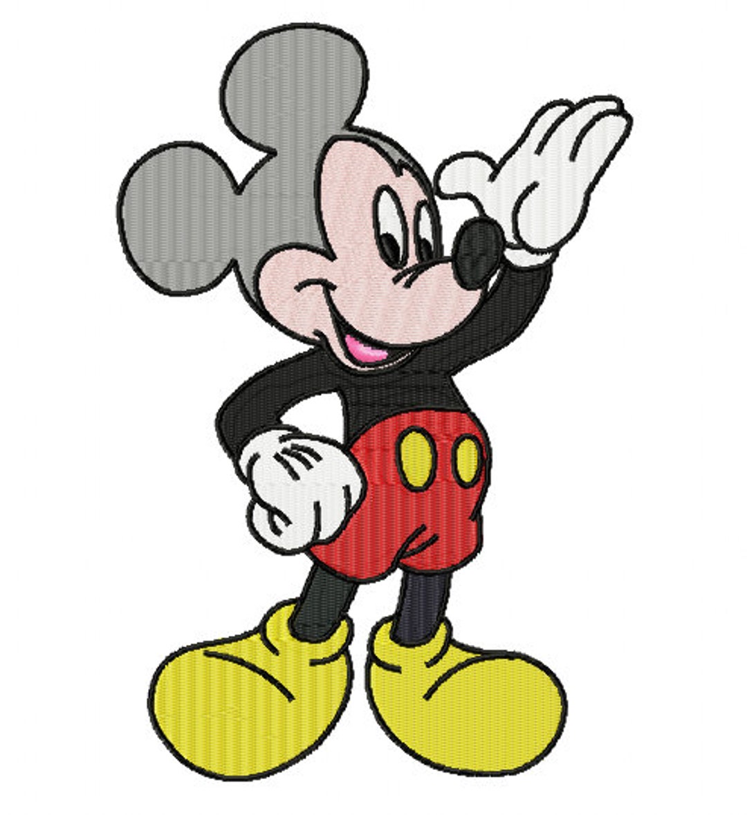Stickdatei, Stickprogramm, Embroidery Design Mickey Mouse in Zwei ...