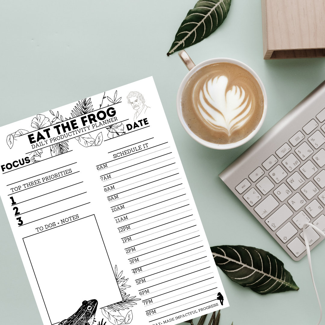 Eat the Frog Daily Planner Printable - Etsy