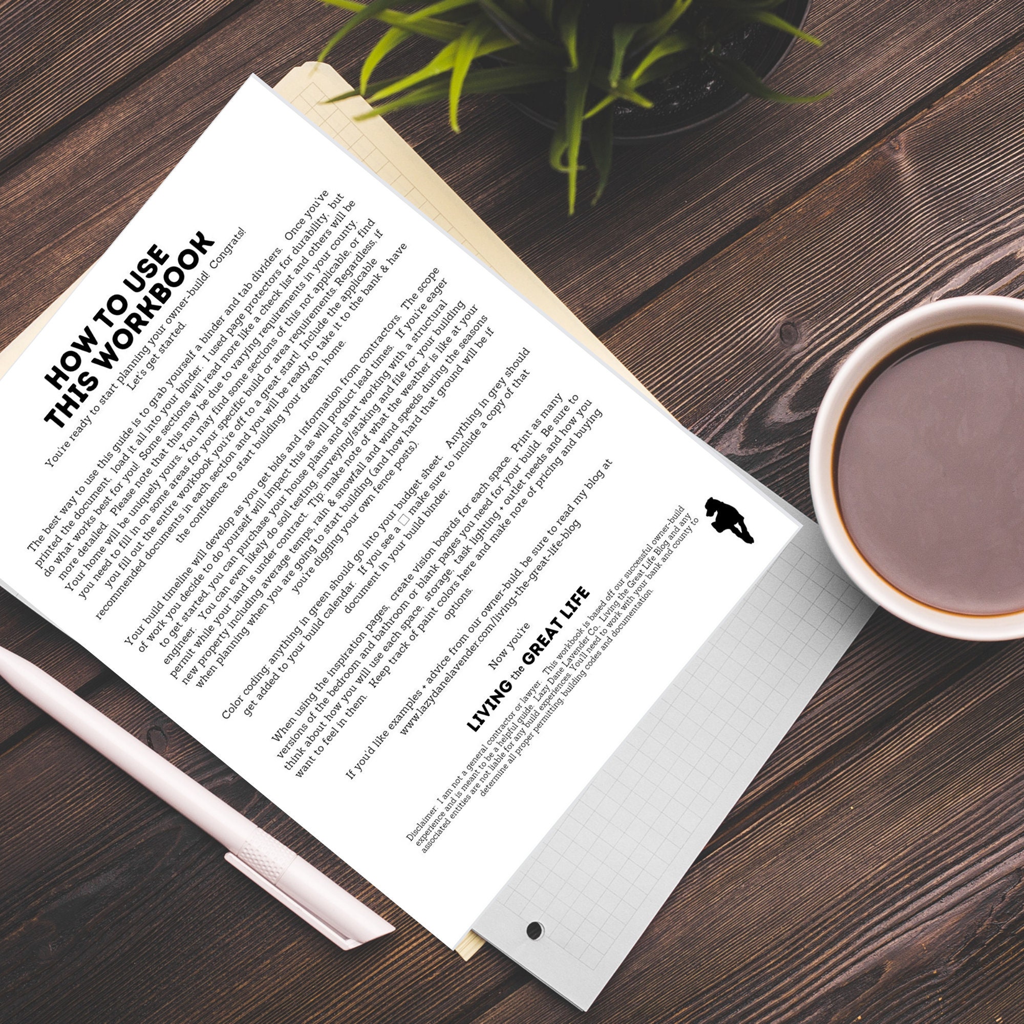 The Owner Builder Workbook Printable - Etsy