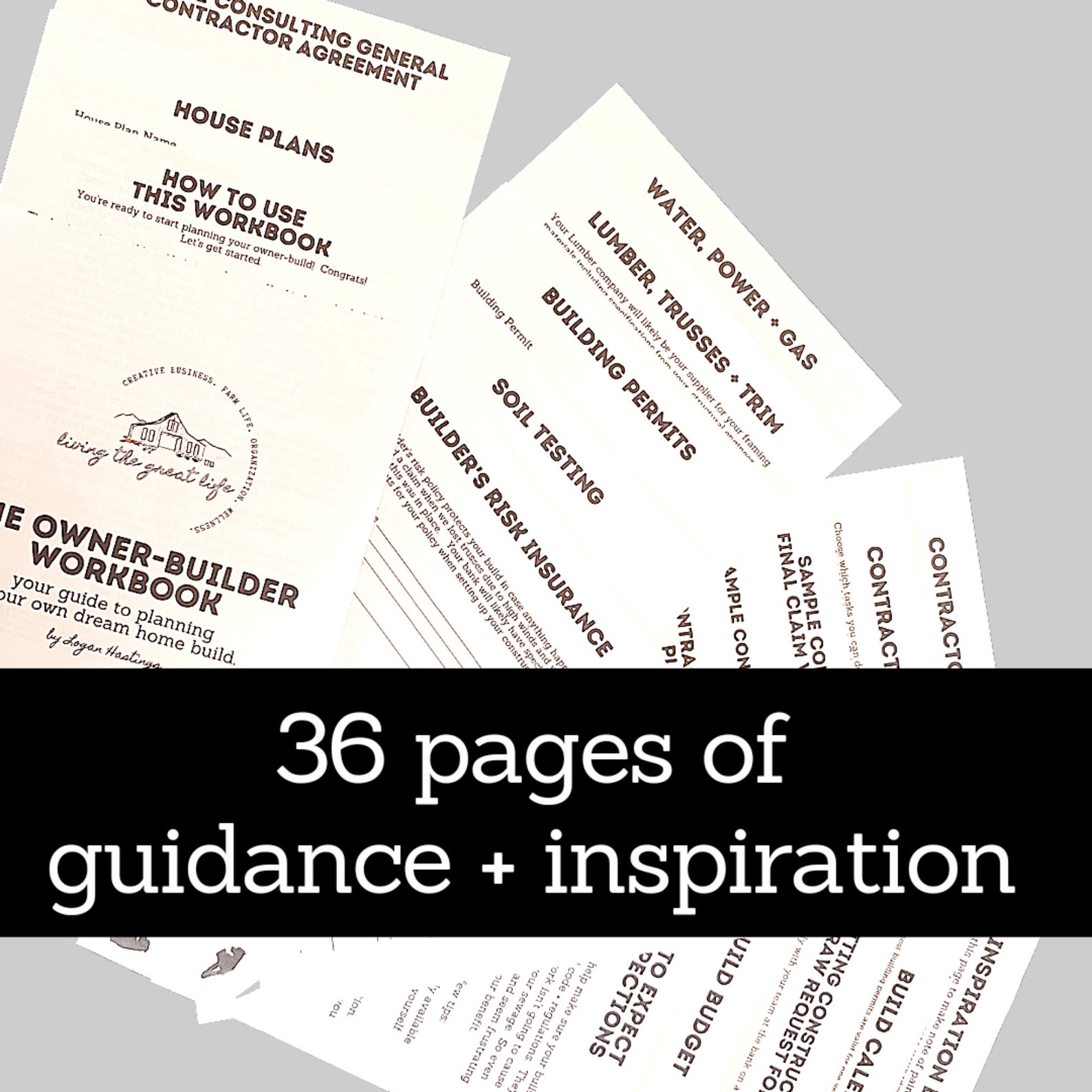 The Owner Builder Workbook Printable - Etsy