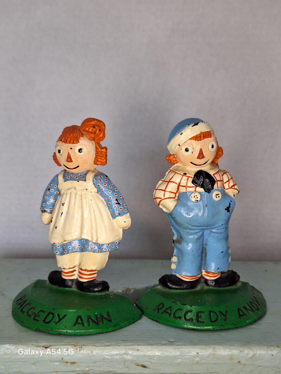 Raggedy Ann and Andy Cast Iron Bookends 1931 Johnny Gruelle - Etsy
