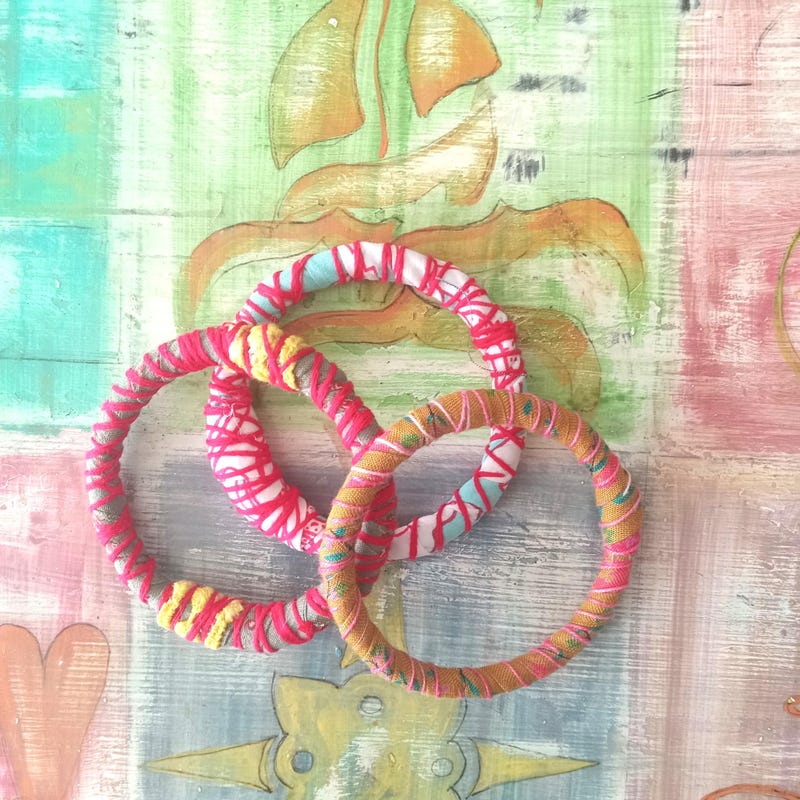 Fabric Wrap Bracelet - Etsy