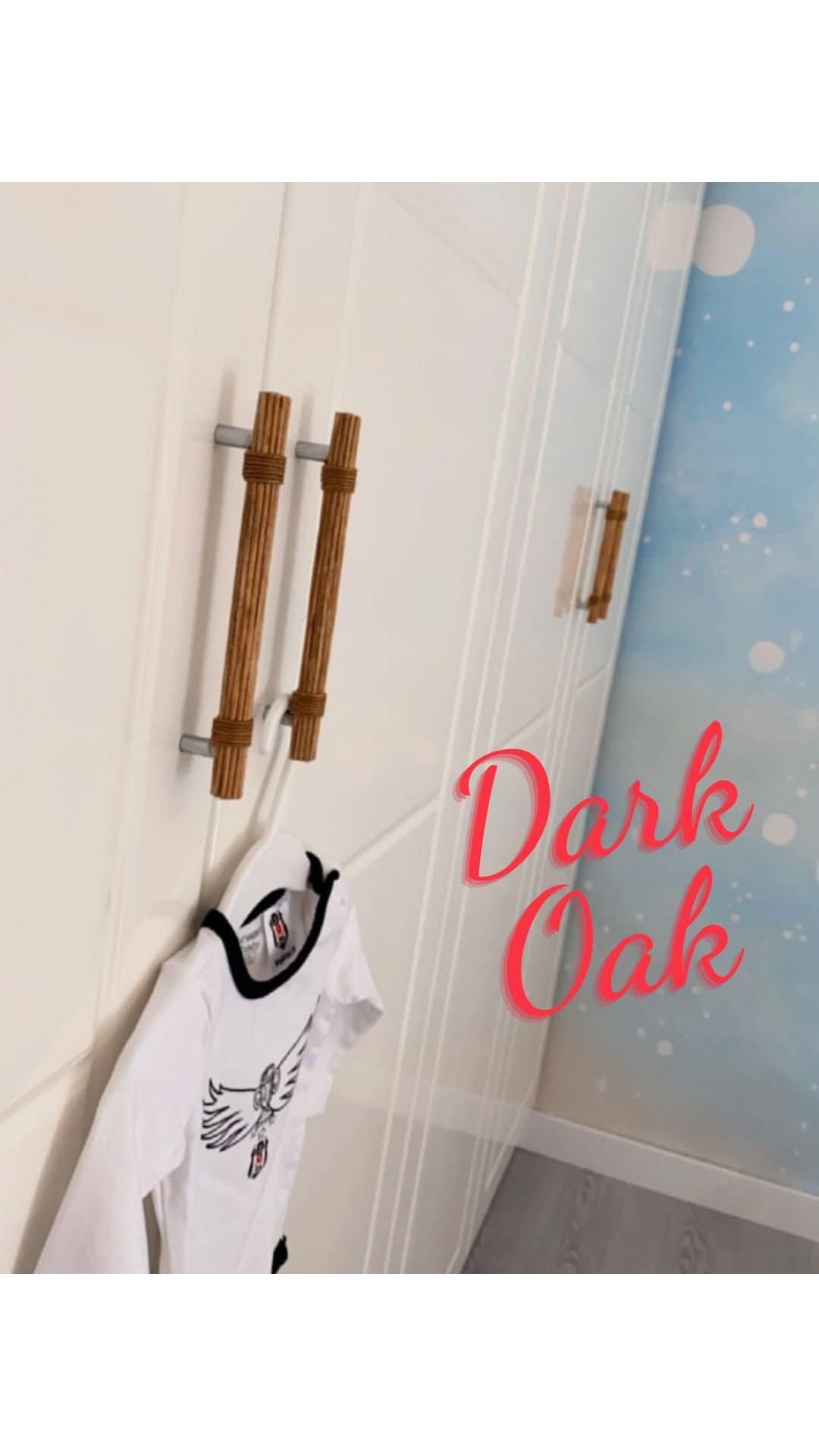 Dark Oak Rattan Bamboo Handle ,boho Dresser Handle, Rattan Knobs for ...