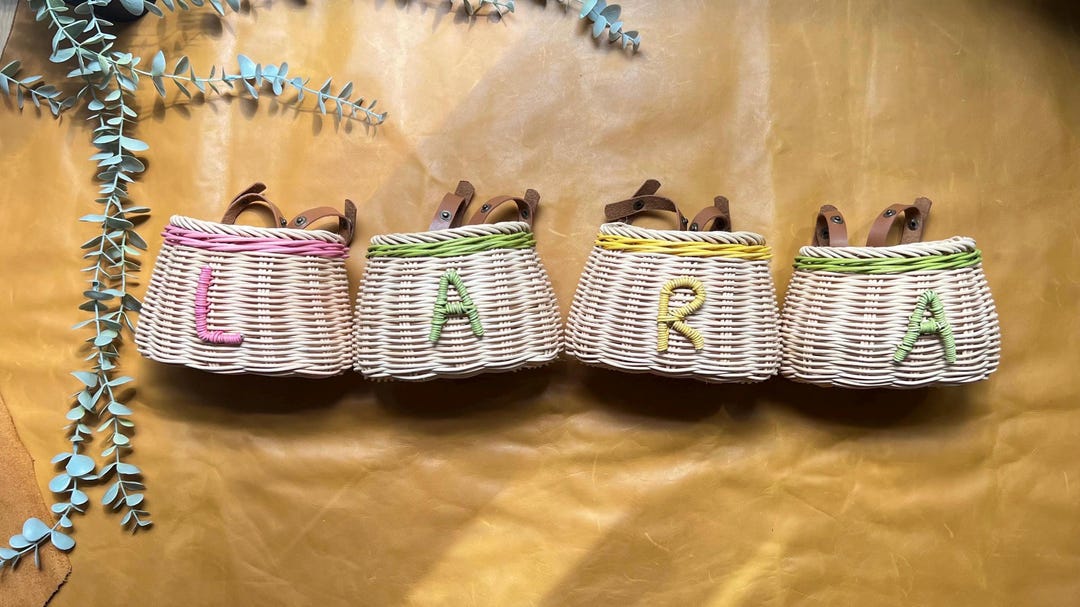 Rattan Scooter Basket - Customizable Scooter Basket - Etsy