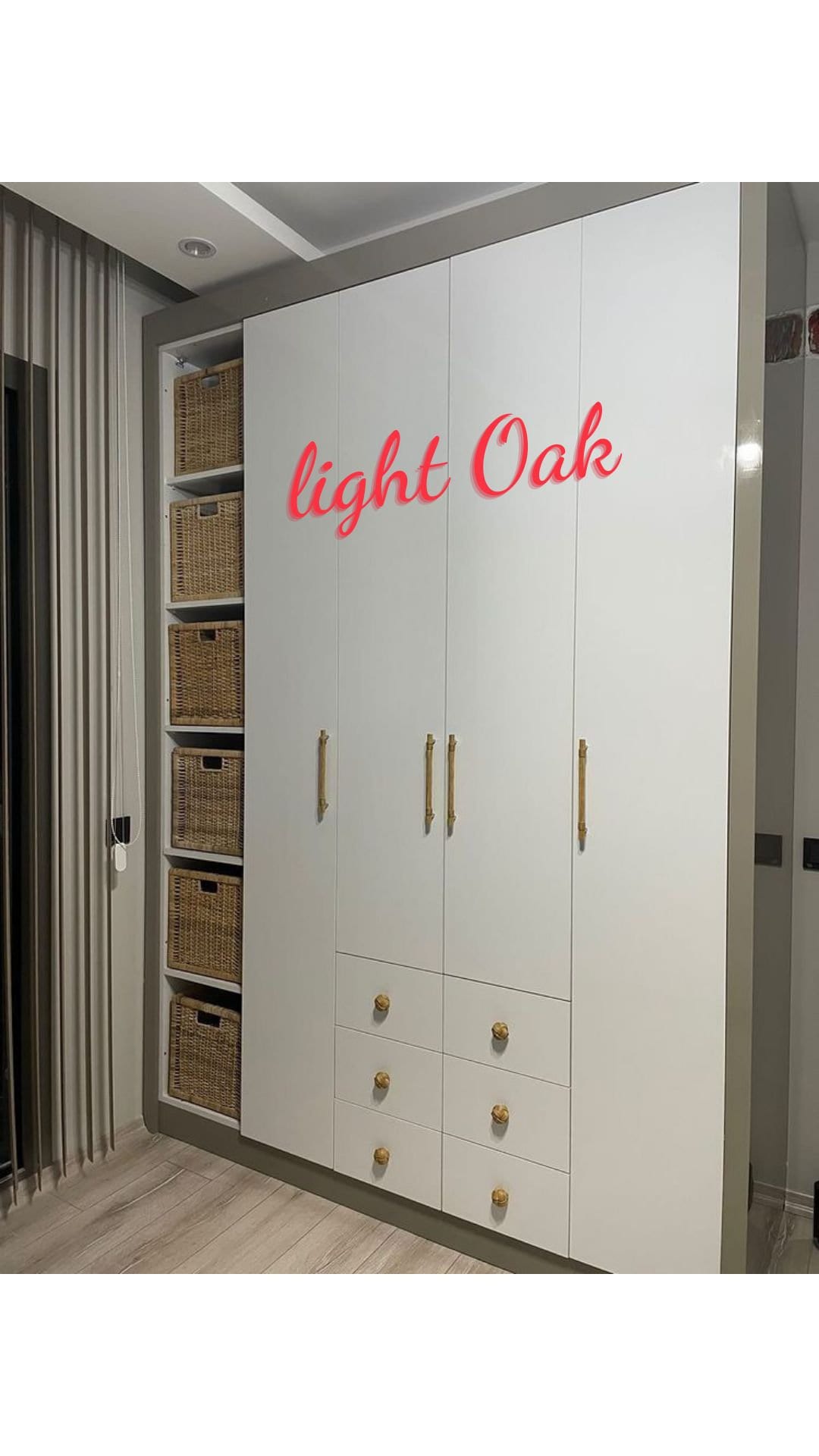 Light Oak Rattan Bamboo Handle boho Dresser Handle Rattan | Etsy