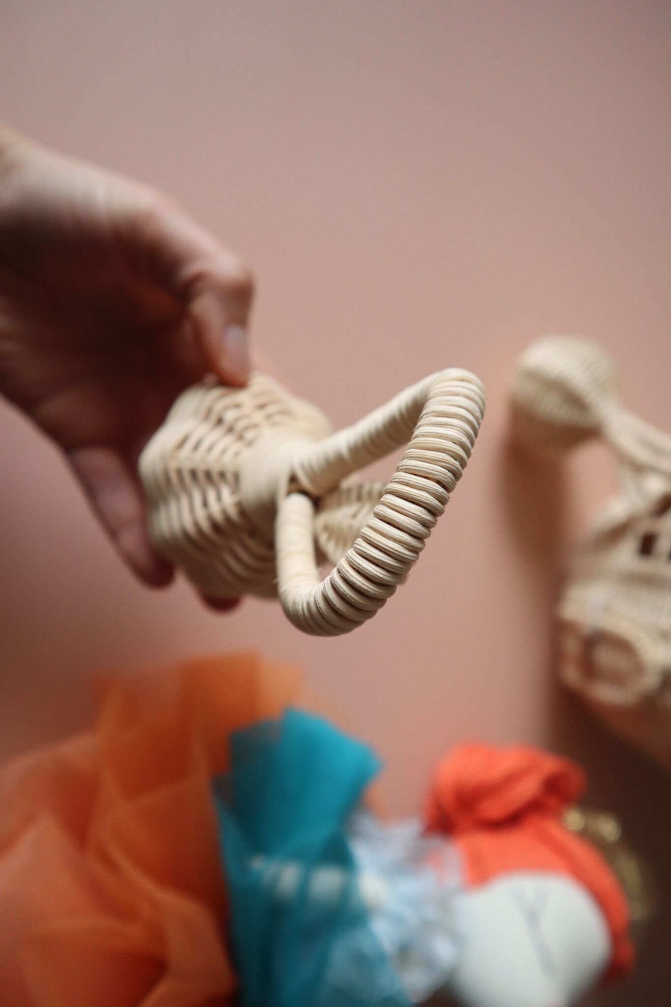 Wicker Rattan Baby Rattle Kids Room Decor Handmade Rattan Toys Wicker ...